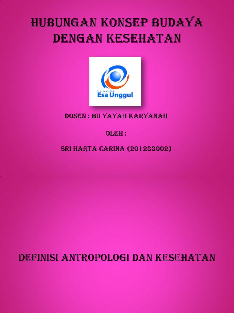 Hubungan Konsep Budaya Dengan Kesehatan | PDF