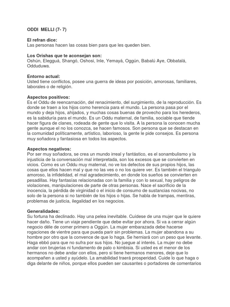 Oddi Melli | PDF | Religión y creencia | Salud y bienestar