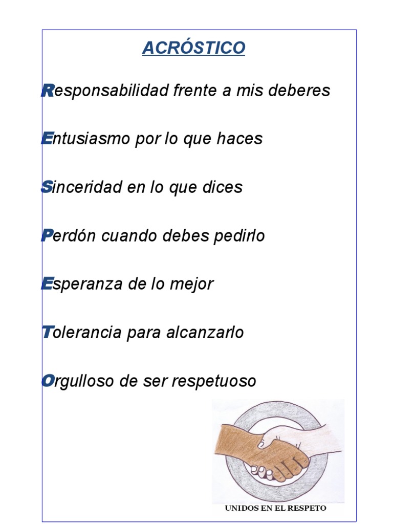 Acrostico (Respeto)