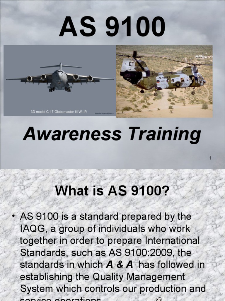 AS 9100 Awarness | PDF | Quality Management System | Quality (Business)