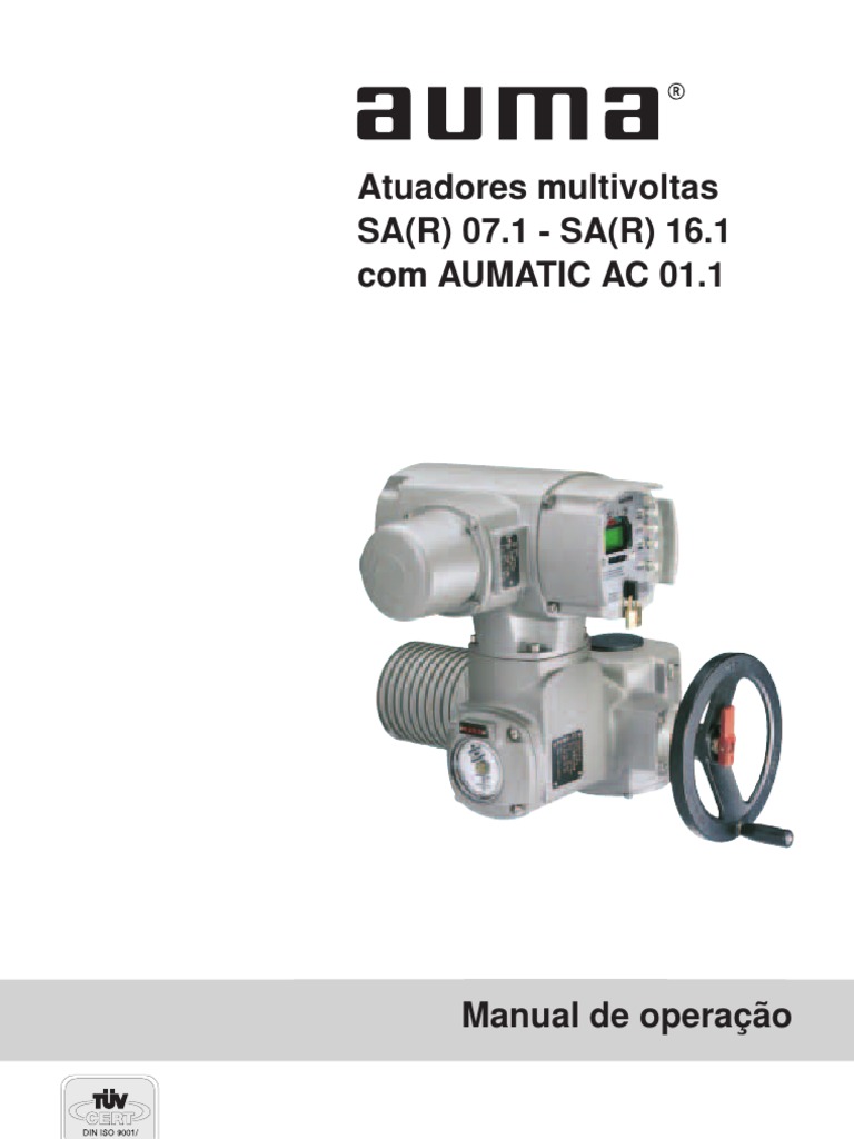 Manual Valvula AUMA | Relé | Parafuso