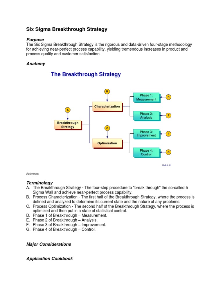 Breakthrough Strategy | PDF | Six Sigma | Evaluation Methods