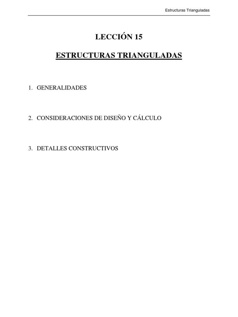 Estructuras Metalicas Tema 15.estructuras - Trianguladas | PDF ...