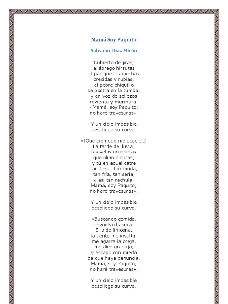 Mamá Soy Paquito | PDF