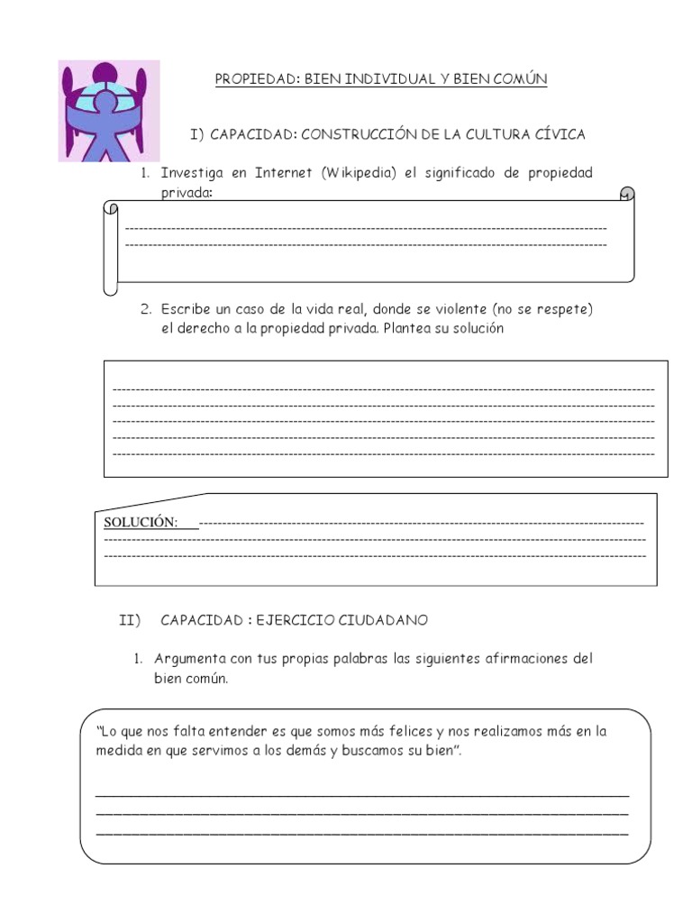 Bien Individual y Bien Común | PDF | Bien común | Propiedad