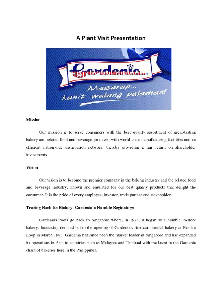Plant Visit | PDF | Hazard Analysis And Critical Control Points | Breads