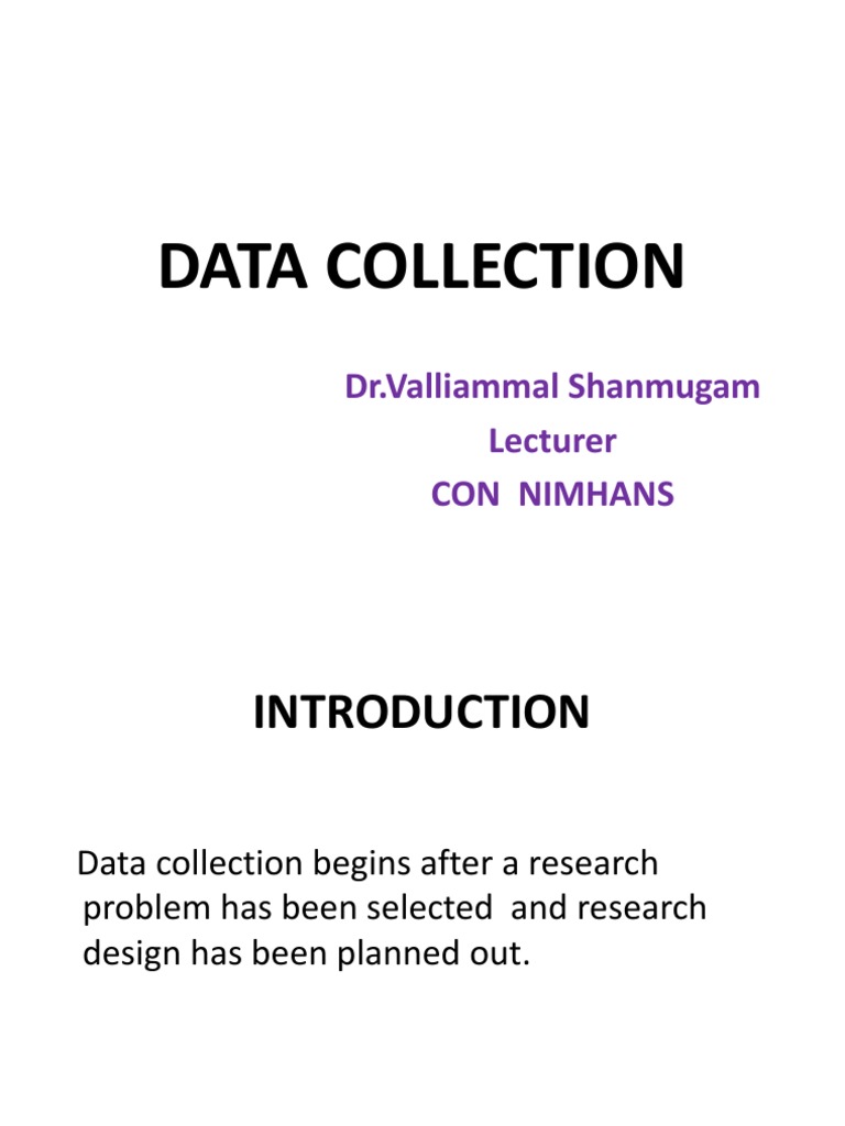 Overview of Data Collection Methods | PDF | Focus Group | Survey ...