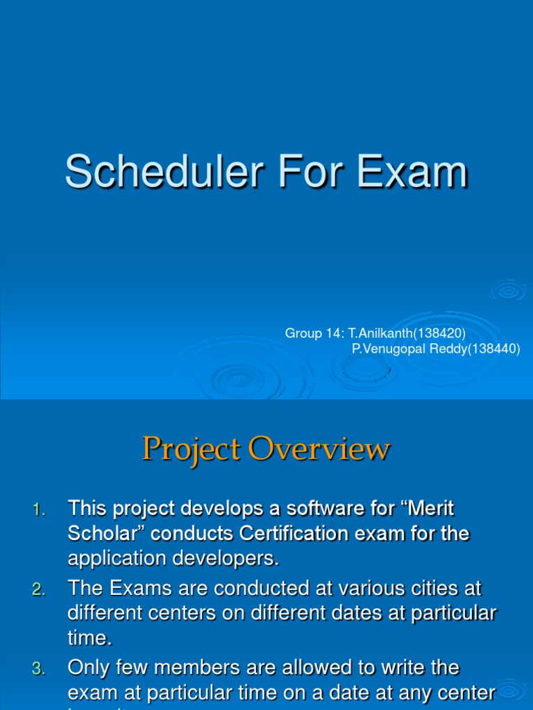 Exam Scheduling for Merit Scholar | PDF | Career & Growth