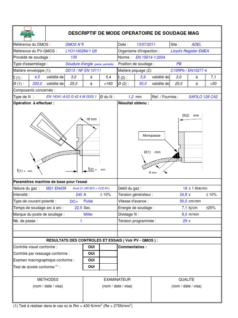 Exemple Dmos | PDF | Soudage | Construction