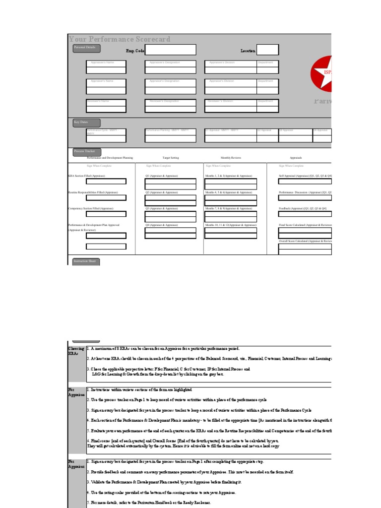Performance Appraisal Form | PDF | Performance Appraisal | Competence (Human Resources)