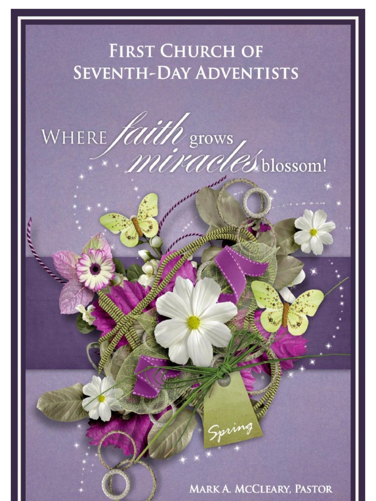 First Church of Seventh-Day Adventists Weekly Bulletin (Spring 2013 ...