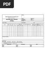 Dye Penetration Inspection Report Sample | PDF