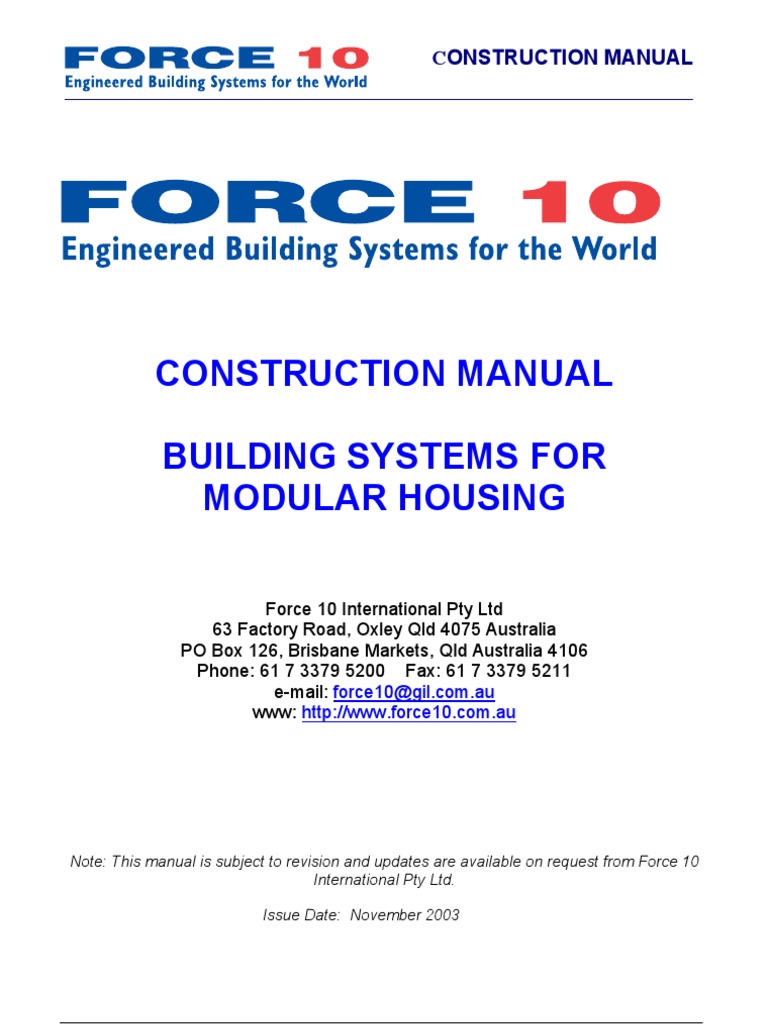 Construction Manual Ver2 | PDF | Framing (Construction) | Wall
