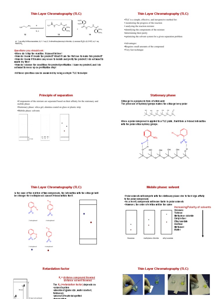 Thin Layer Chromatography Theory | PDF | Thin Layer Chromatography | Chromatography