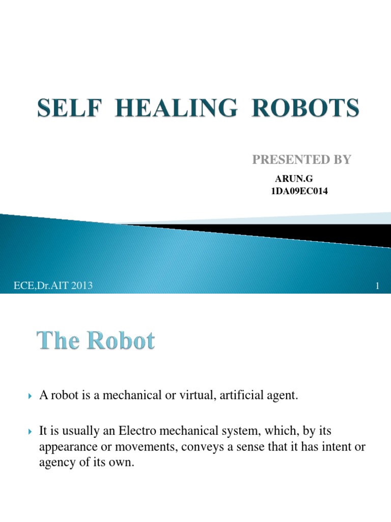 Self Healing Robots | PDF | Robot | Robotics