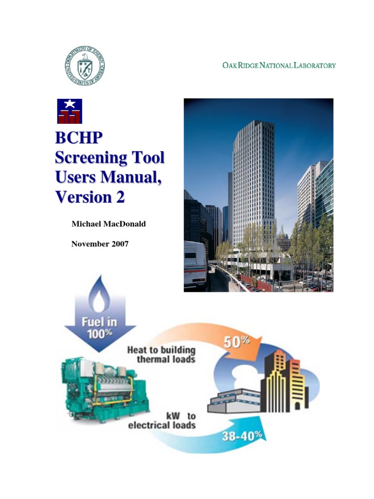 BCHP Screening Tool Version-2 Users Manual | Hvac | Air Conditioning