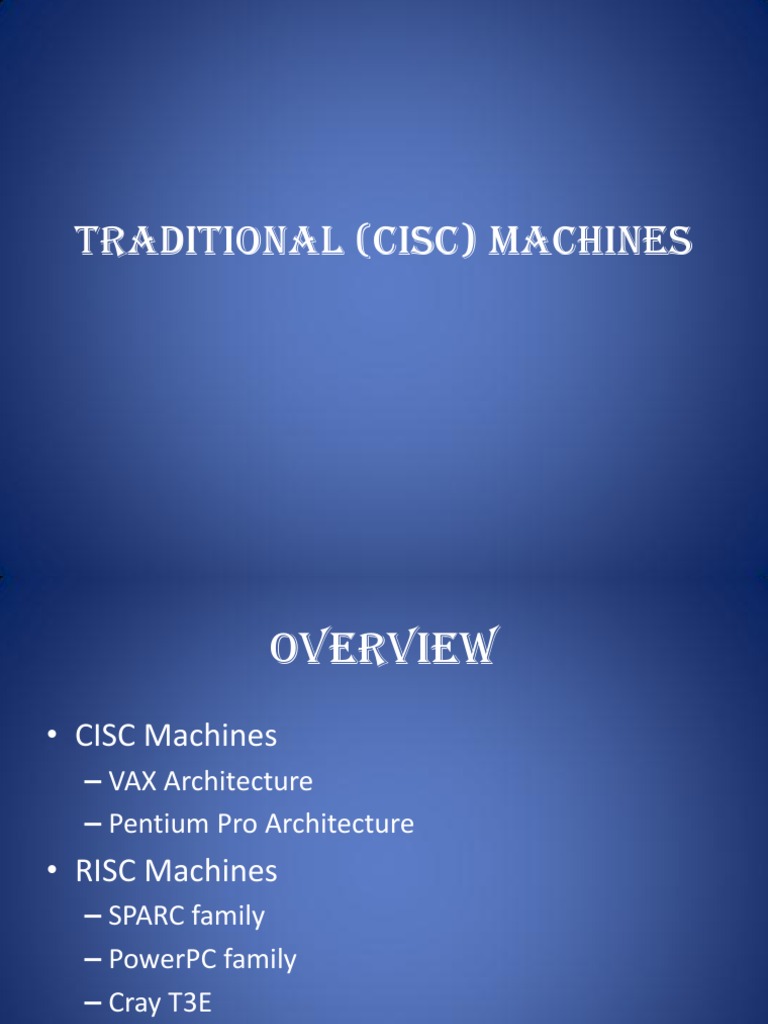 Risc Ans Cisc | Instruction Set | Integer (Computer Science)