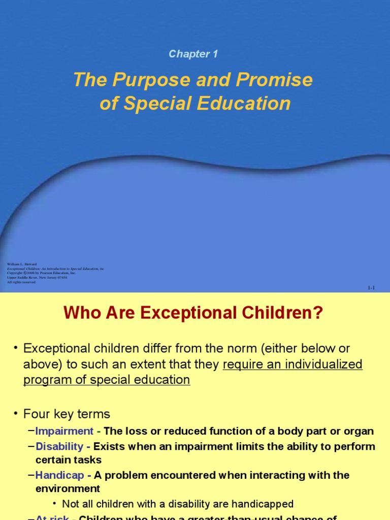 Special Education Document. | PDF | Special Education | Disability