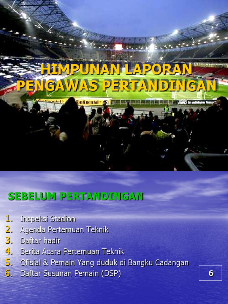 Himpunan Laporan Pengawas Pertandingan | PDF