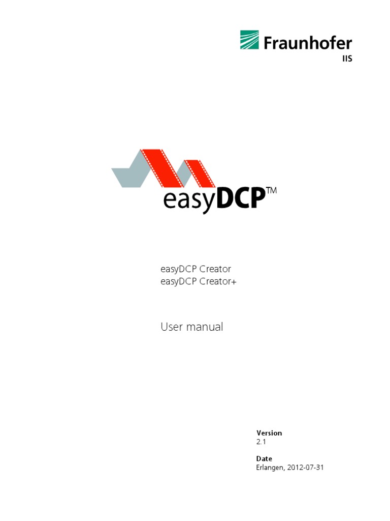 EasyDCP Creator UserManual | PDF | Installation (Computer Programs ...