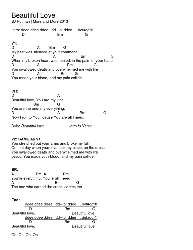 Beautiful Love Chords | PDF