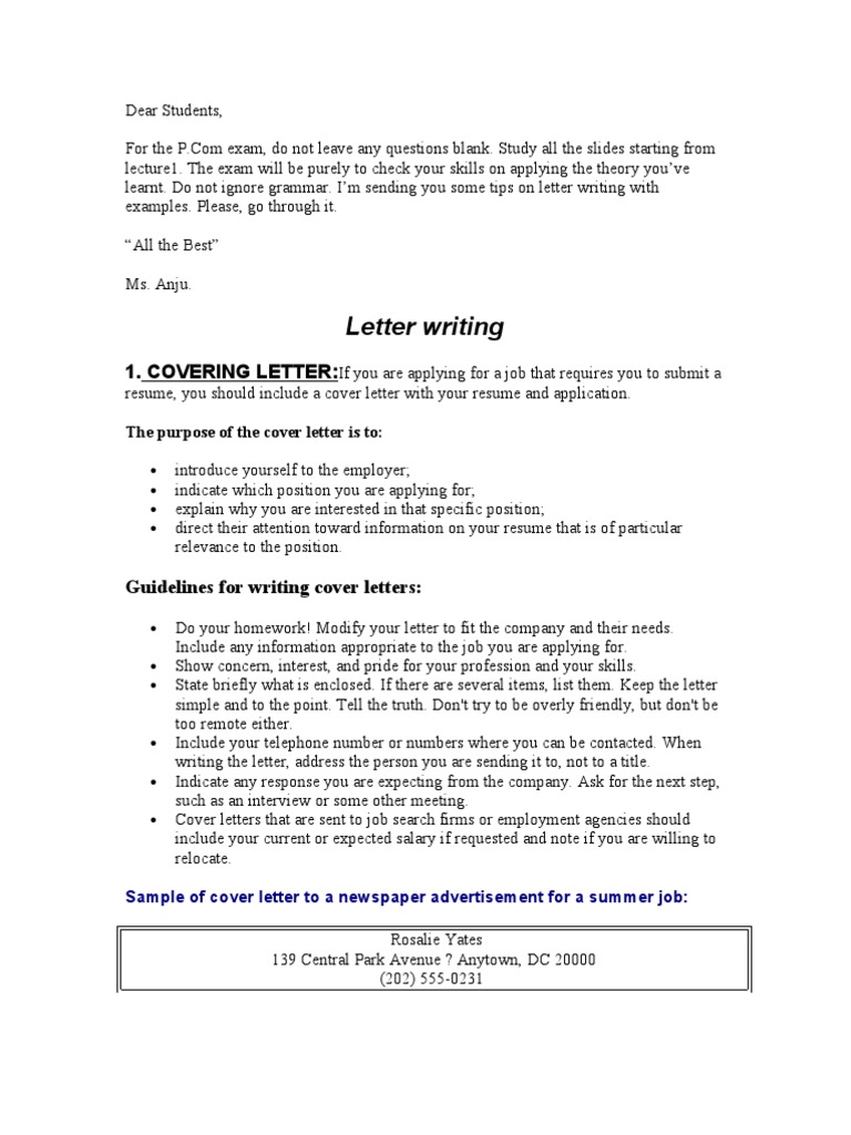 Essential Tips for Writing Formal Letters | PDF | Résumé
