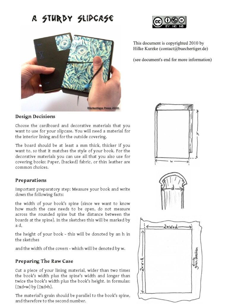 A Detailed Guide to Creating a Sturdy Slipcase for Book Binding | PDF ...