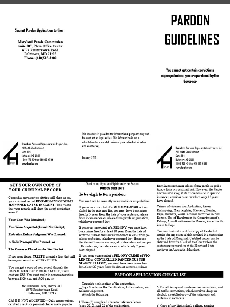 Pardon Guidelines 2013 | PDF | Criminal Record | Pardon