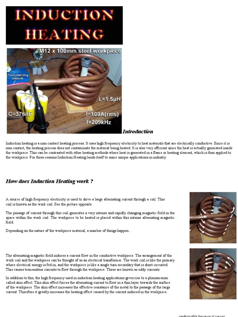 High Frequency Induction Heating | PDF | Inductor | Power Inverter