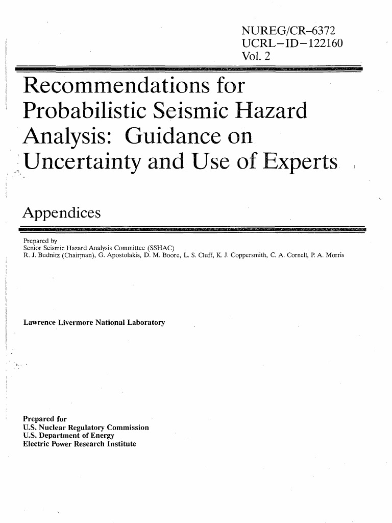 NUREG - CR-6372 Vol 2 PDF | PDF | Nuclear Regulatory Commission ...