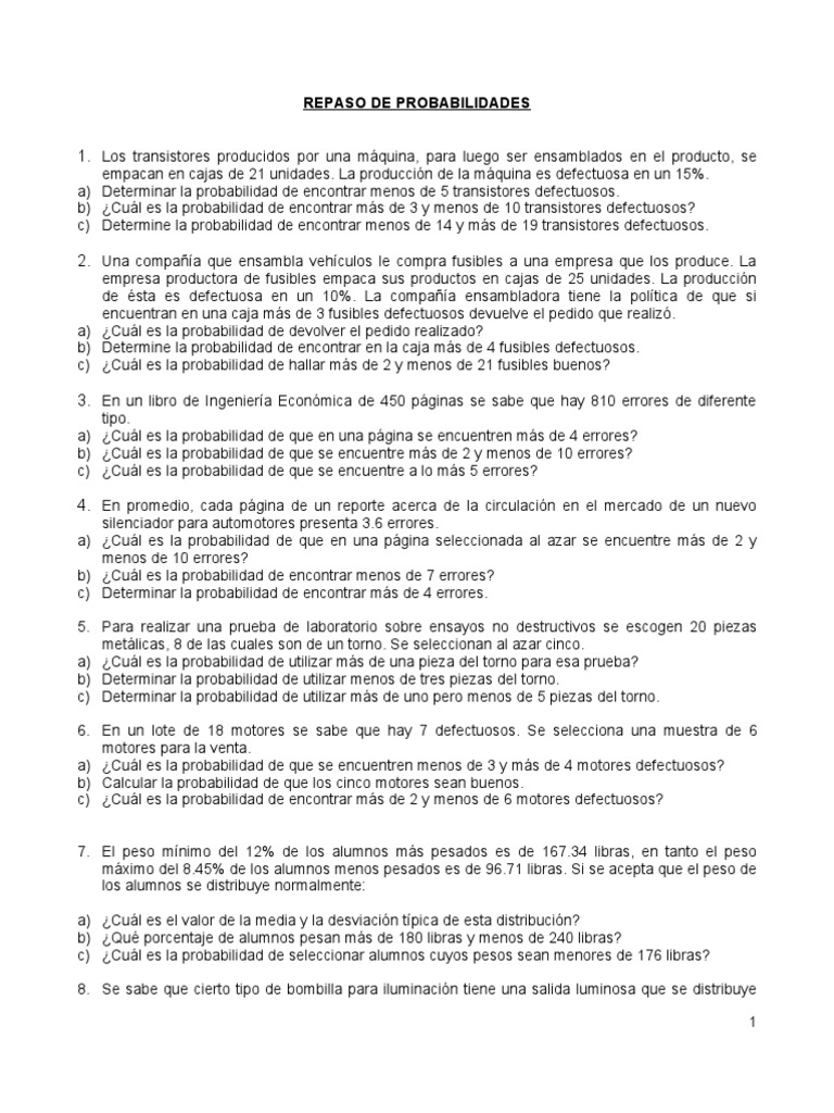 Guia Probabilidades IOP2 | PDF | Probabilidad | Science
