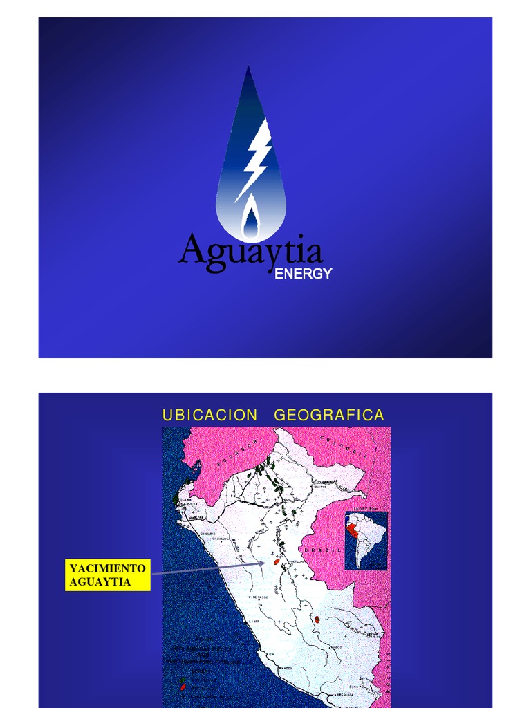 Mapa y Producción de Aguaytía Energy | PDF