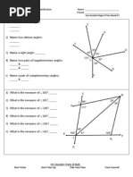 Parallel Line Angles Final | PDF