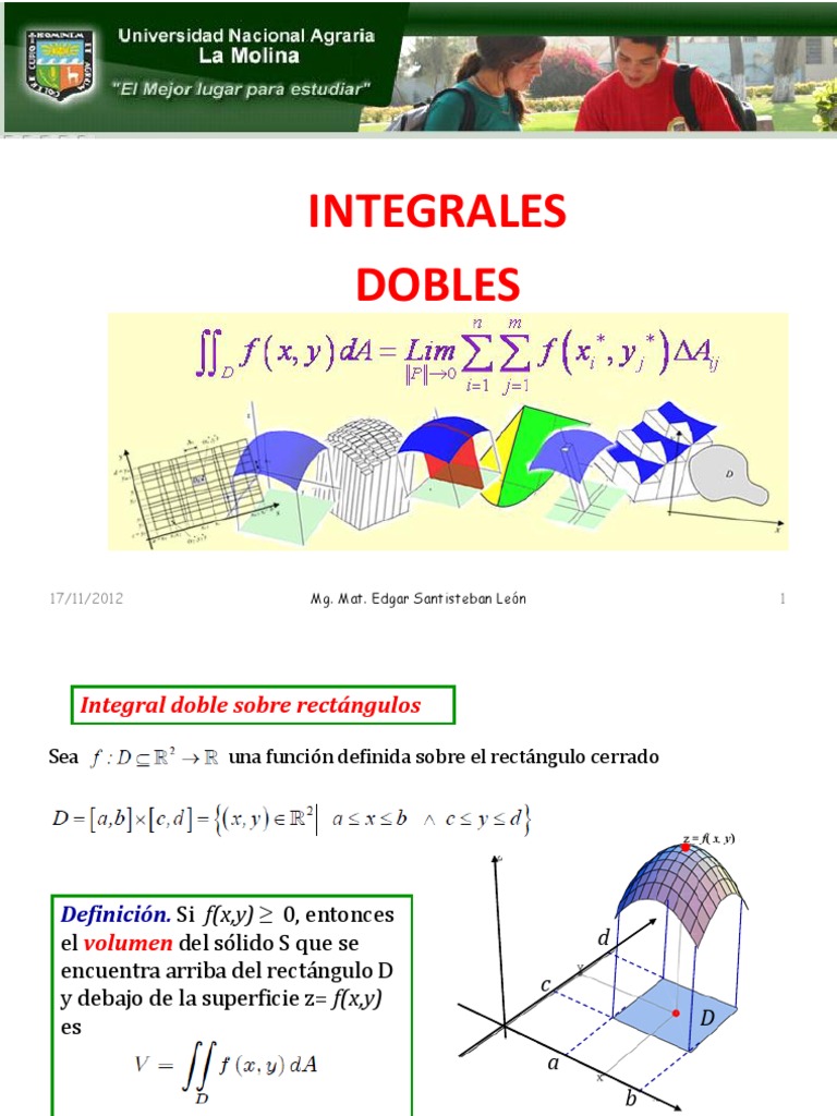 Integrales Dobles | PDF | Integral | Funciones y mapeos