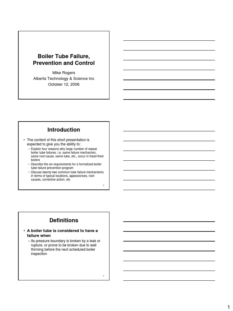 ASTI - Boiler Tube Failure Investigation & Prevention - NACE - For | PDF