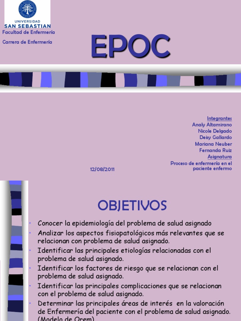 Epoc | PDF | Enfermedad pulmonar obstructiva crónica | Tos