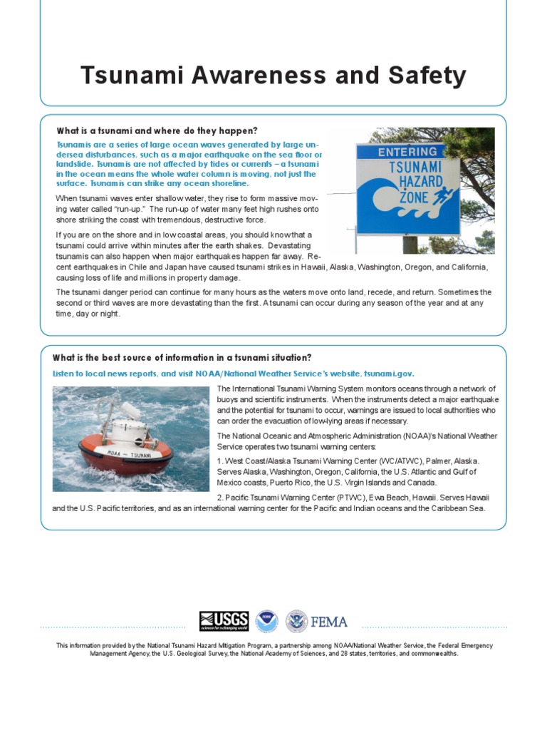 1tsunami Factsheet | PDF | Tsunami | Disaster Management