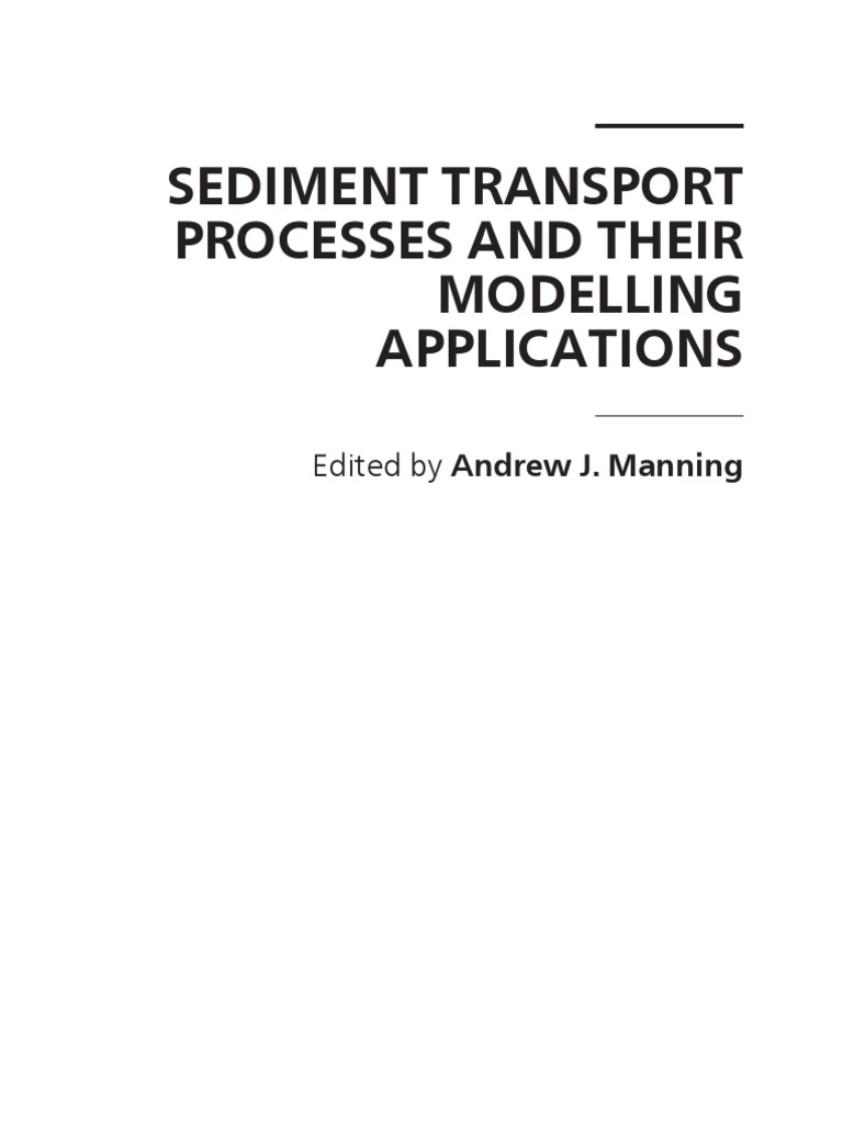 Sediment Transport Processes And Their Modelling Applications Pdf Estuary Sediment