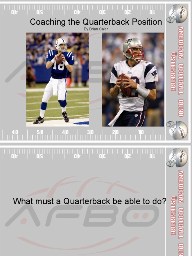 Coaching QB Position | PDF | Quarterback | Hand