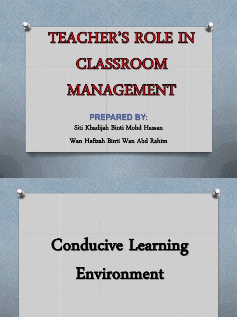 Classroom Environment Guide | PDF | Classroom | Psychological Concepts