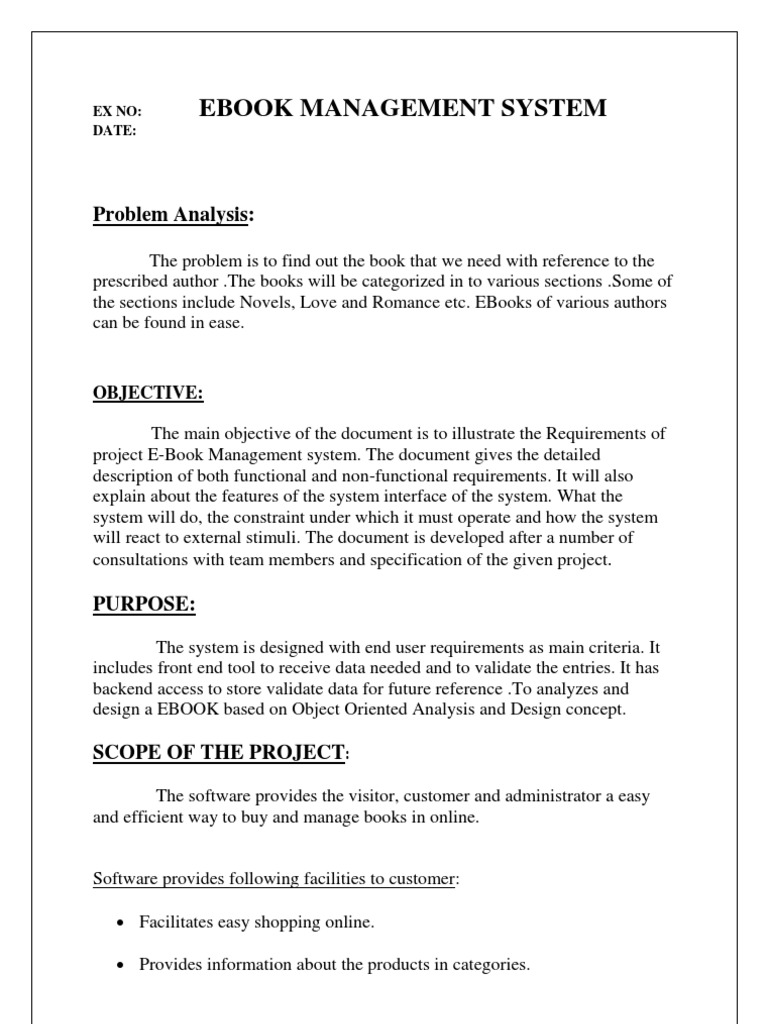 Ebook Management | PDF | Use Case | Password