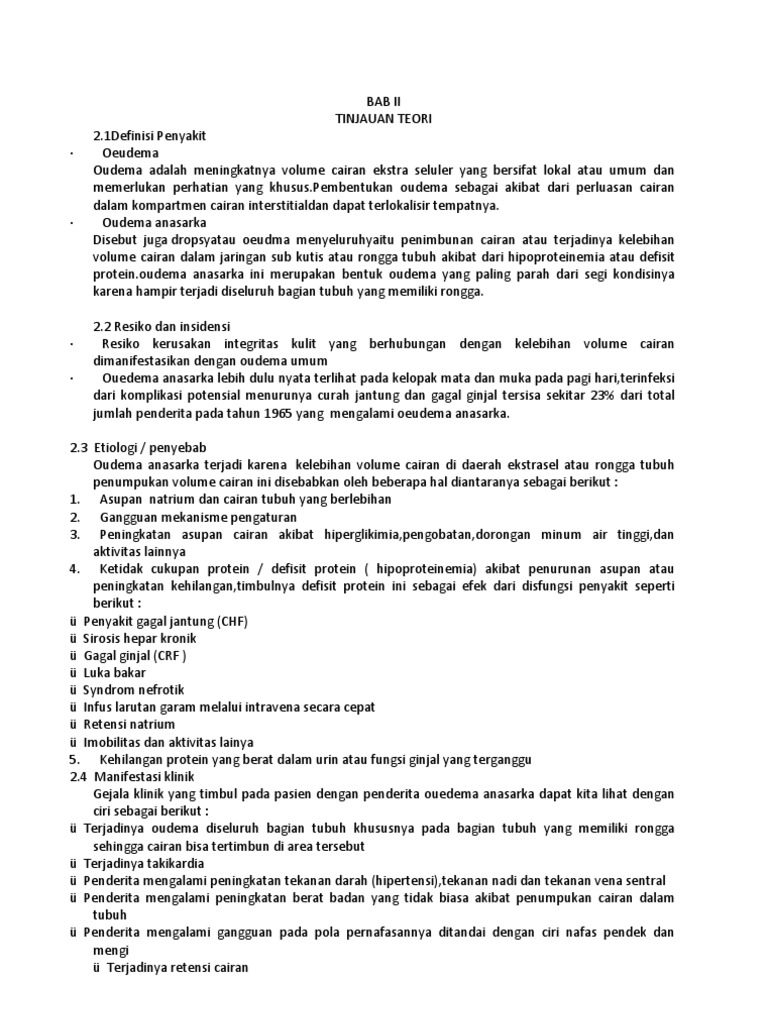 Edema Anasarka | PDF
