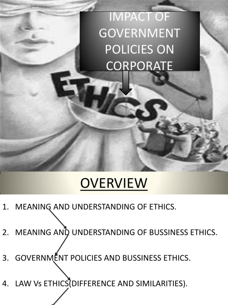 Impact of Government Policies on Business Ethics | PDF | Business ...