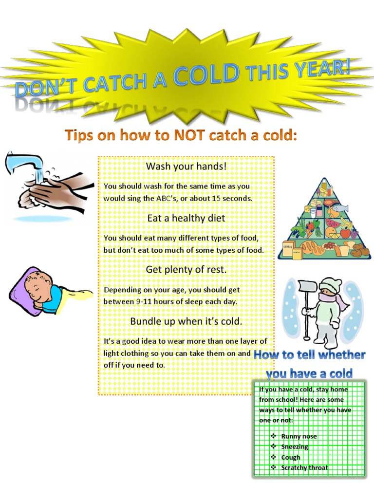 How To Not Get A Cold | PDF | Self-Improvement | Wellness