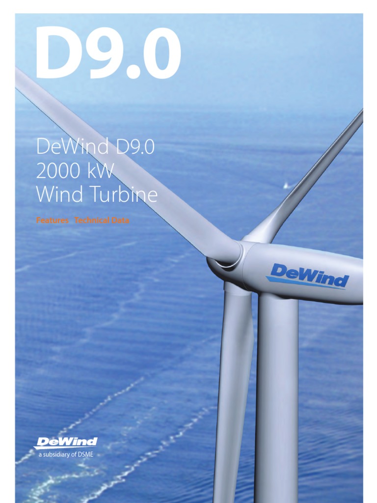 DeWind D9 Series English | PDF | Wind Turbine | Transmission (Mechanics)