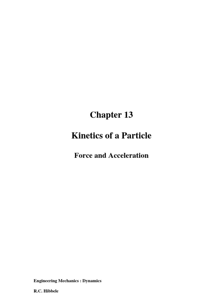 Dynamics Chapter 13 | PDF | Acceleration | Force