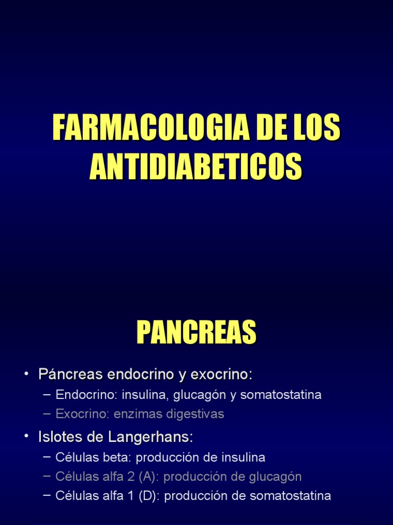 Farmacologia de Los Antidiabeticos | Diabetes mellitus | Diabetes ...