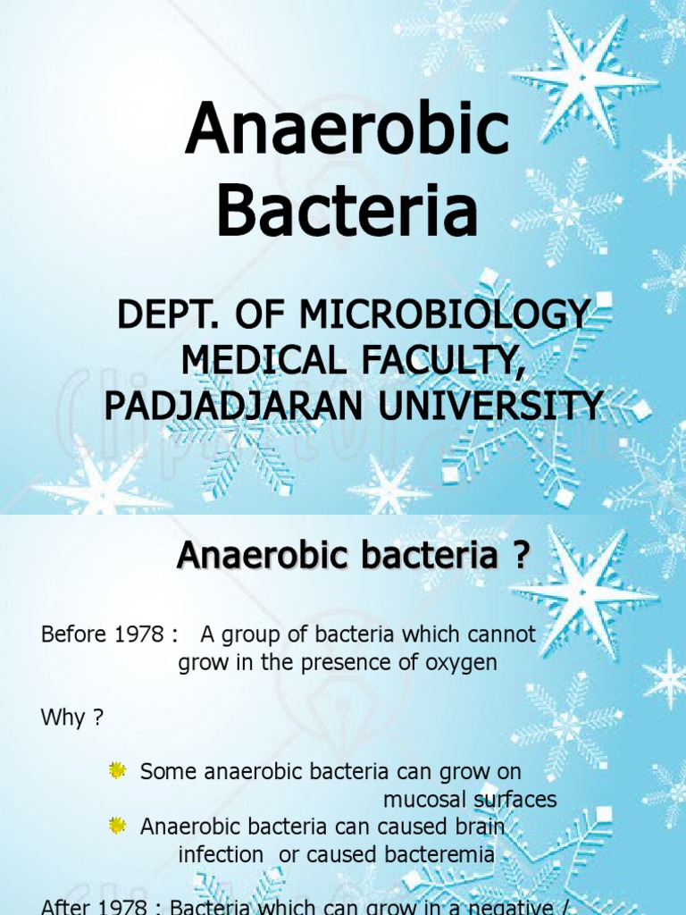Anaerobic Bacteria | PDF | Microbiology | Bacteria