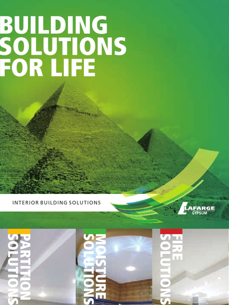Lafarge Gypsum Interior Solutions | PDF | Drywall | Ceiling