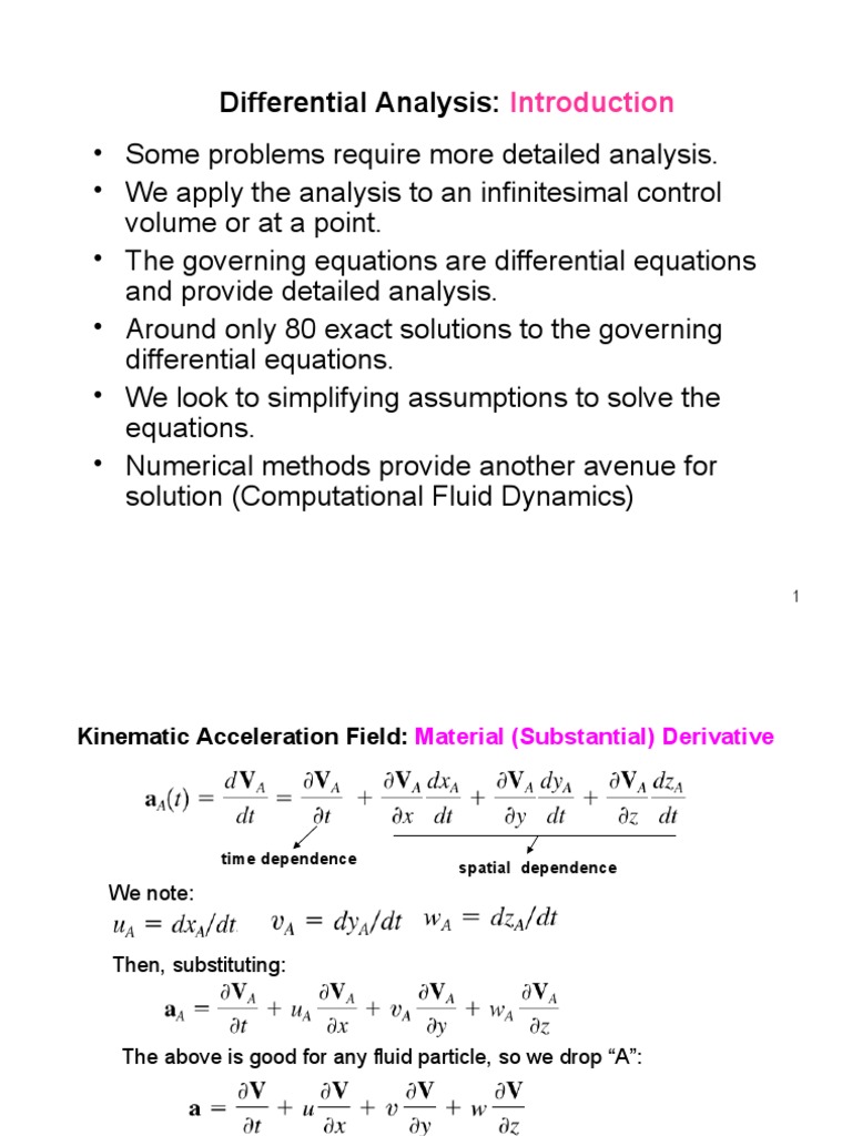 CH 6 Differential Analysis of Fluid Flow | PDF | Navier–Stokes ...